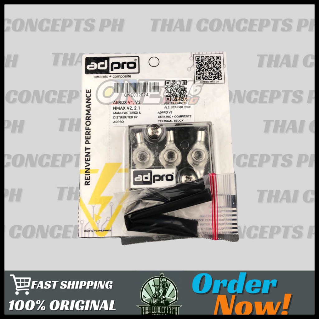 AdPro v3 Ceramic + Composite Terminal Block For Aerox v1 /v2 Nmax v2/v2 ...