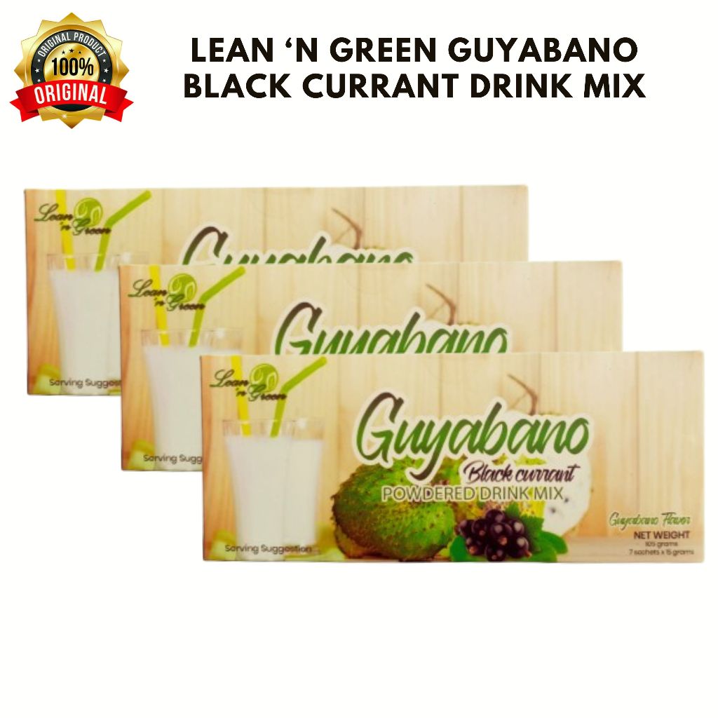 100% Authentic Lean 'n Green Guyabano Black Currant Powdered Drink Mix ...