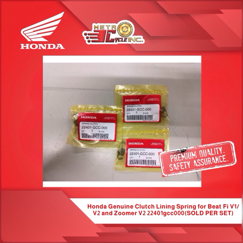 Honda Genuine Clutch Lining Spring for Beat Fi V1/V2 and Zoomer V2 ...