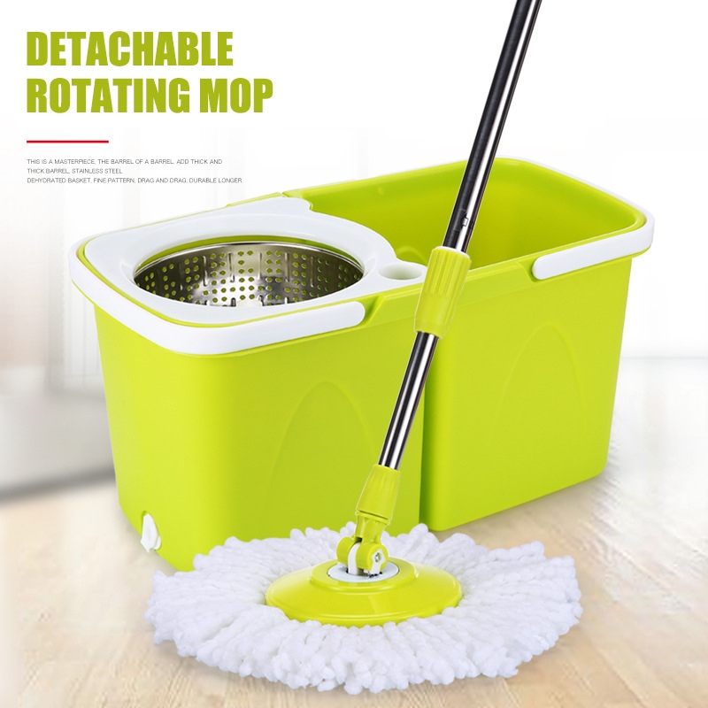 Rotary Mop Bucket Set Magic Spin 360° Mop With Spinner and Bucket ...