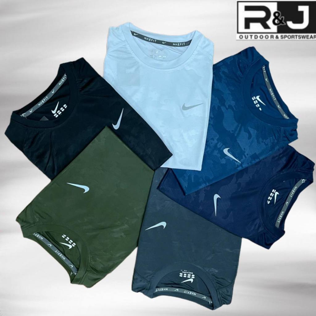 Men's Sports DRI-FIT Ice silk Quick dry T-shirts short sleeves | Shopee ...