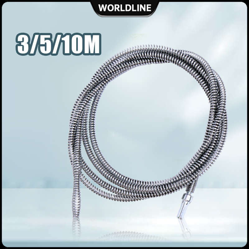 3M/5M/10M Drain Snake Panundot Snake Wire Dredging Tool Drain Cleaner ...