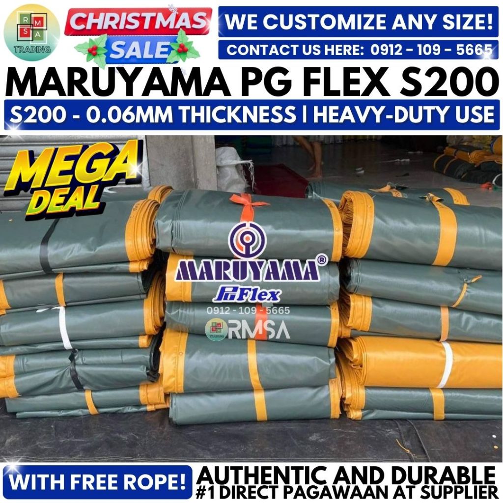 RMSA | 6x12FT S200 AUTHENTIC MARUYAMA PG FLEX S200 TRAPAL HIGH QUALITY ...