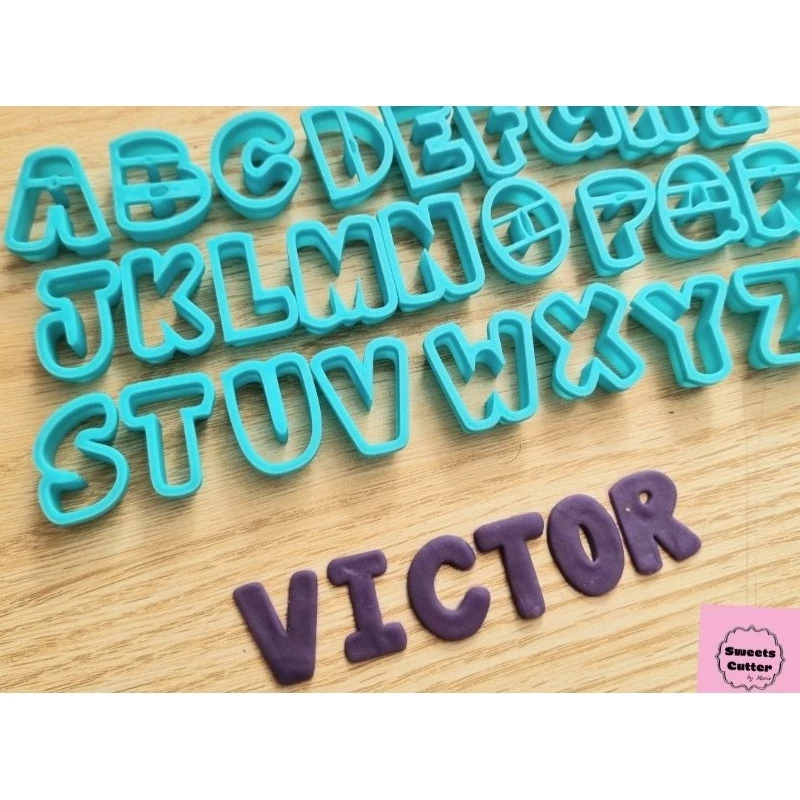 Victor Font Letter Cutter Stamp Fondant Cake Cookies | Shopee Philippines