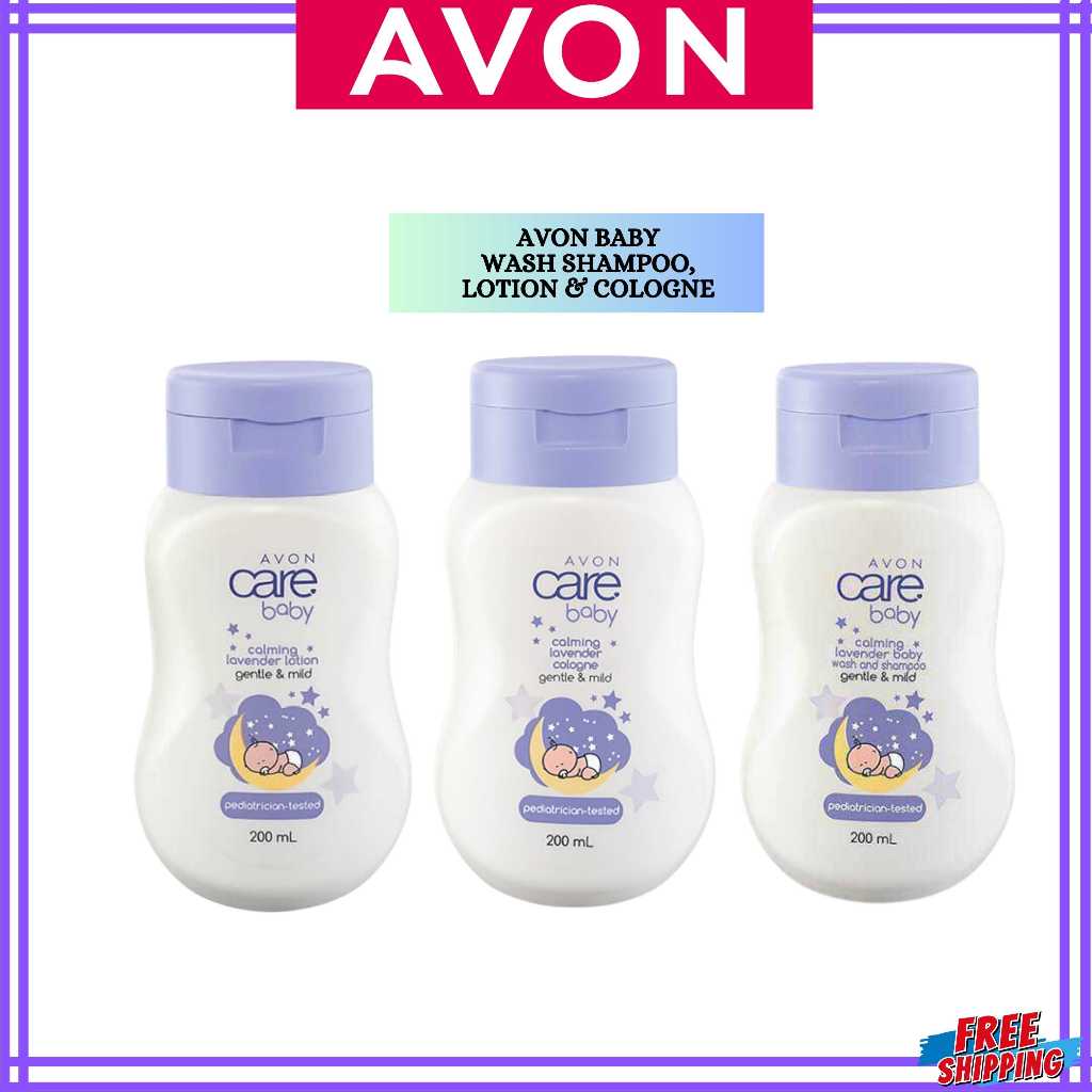 Avon Baby Wash Shampoo, Cologne and Lotion Calming Lavender 200ml ...