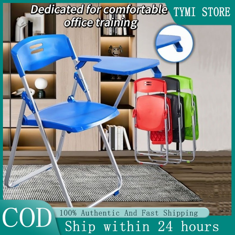 Folding Chair Office Chair Student Desk Chair with Writing Board ...