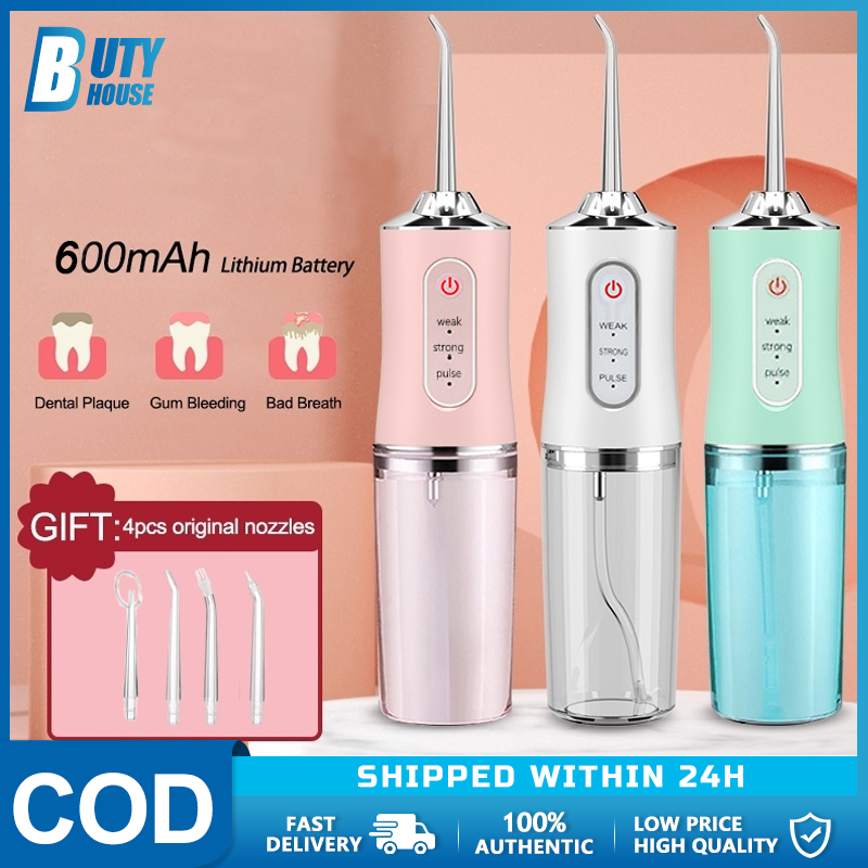 Oral Irrigator Portable Rechargeable Electric Dental Rinser Deep ...