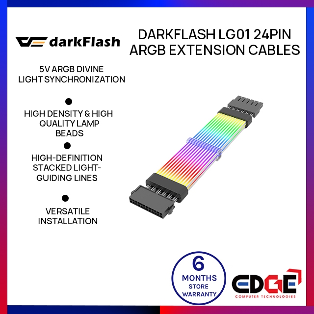 EDGE | DARKFLASH LG01 24pin ARGB Extension Cables | Shopee Philippines