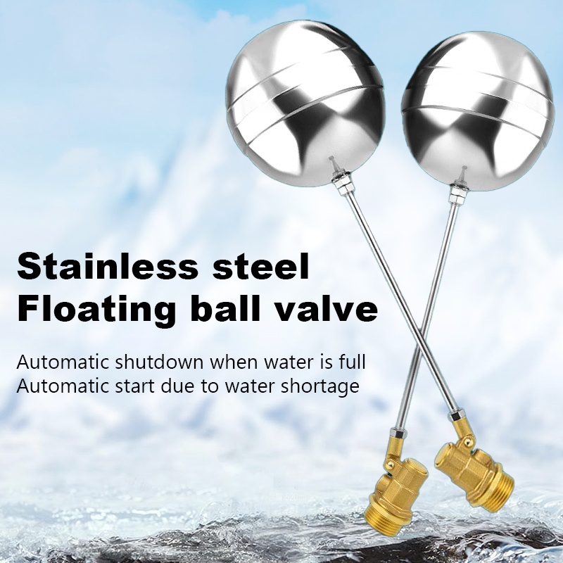Stainless Steel Brass Automatic Floating Ball Valve 1/2"/ 3/4" 1”Size ...