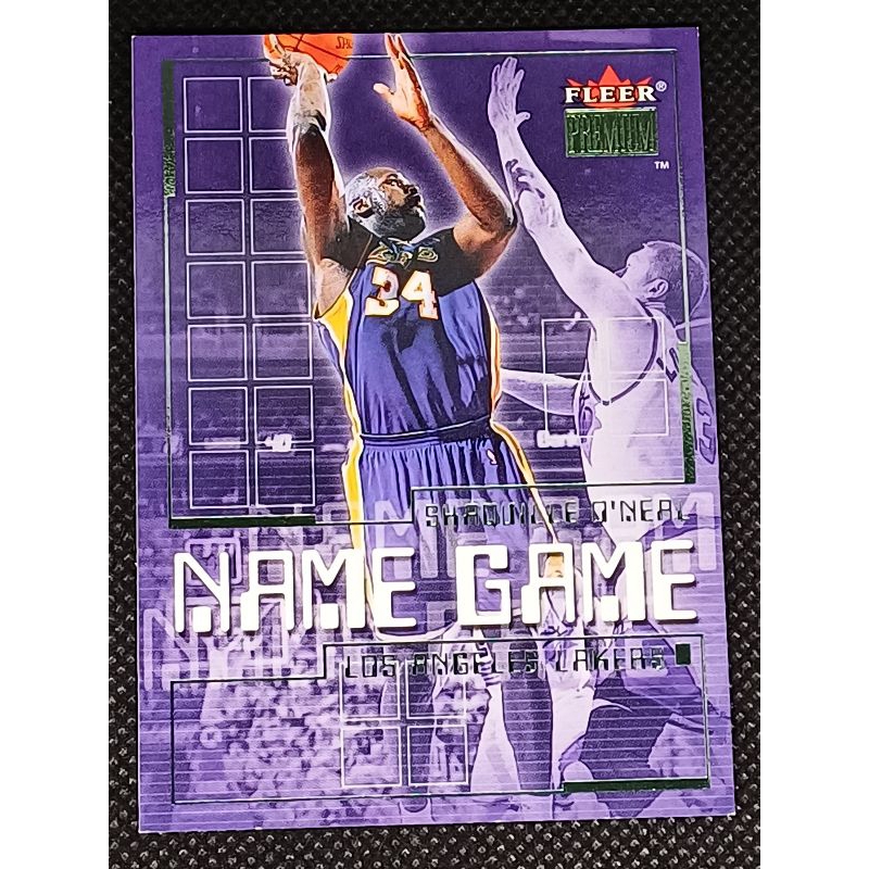 Fleer Premium 2000-01 Name Game Shaquille O'Neal! | Shopee Philippines