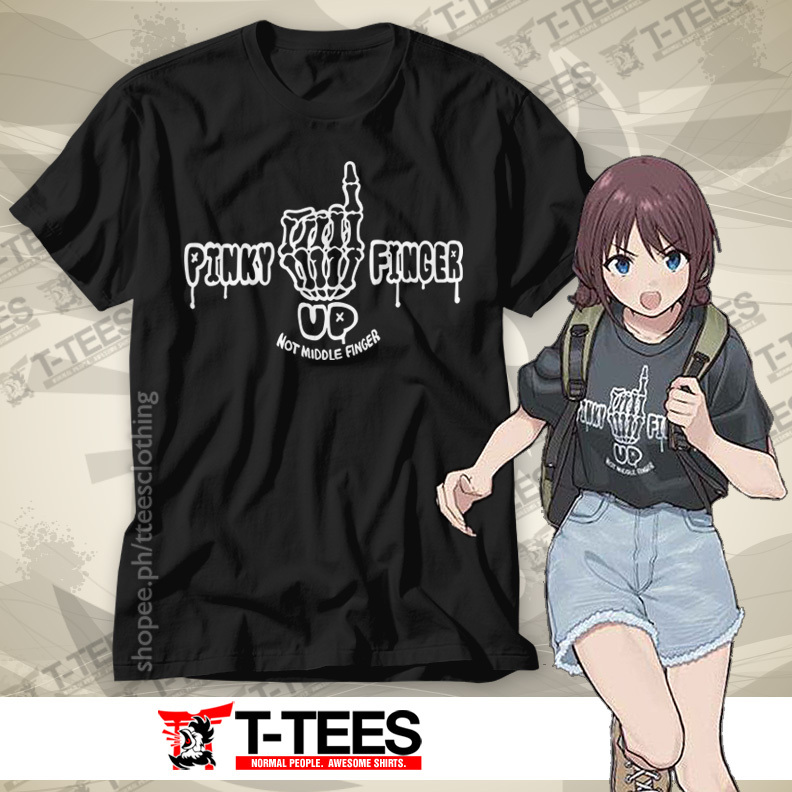 T-TEES - Girls Band Cry - Pinky Finger Up Not Middle Finger - Anime ...