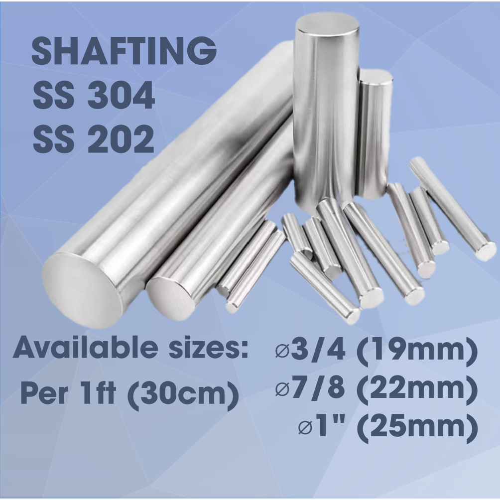 1FT (19mm to 25mm) STAINLESS SHAFTING STAINLESS SOLID ROUND BAR ...