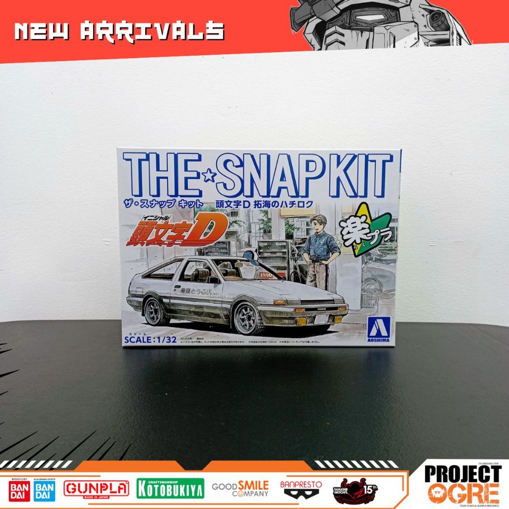 Aoshima Initial D 1/32 Takumi Fujiwara AE86 Plastic Model Kit | Shopee ...