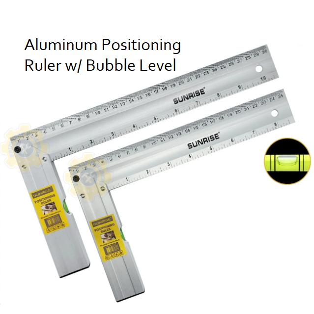 CLY Aluminum Positioning Ruler with Bubble Level SUNRISE High Quality L ...