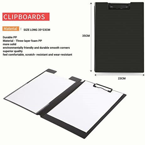 Clipboard Long With Cover File Folder Paper Organizer Profile Clip ...