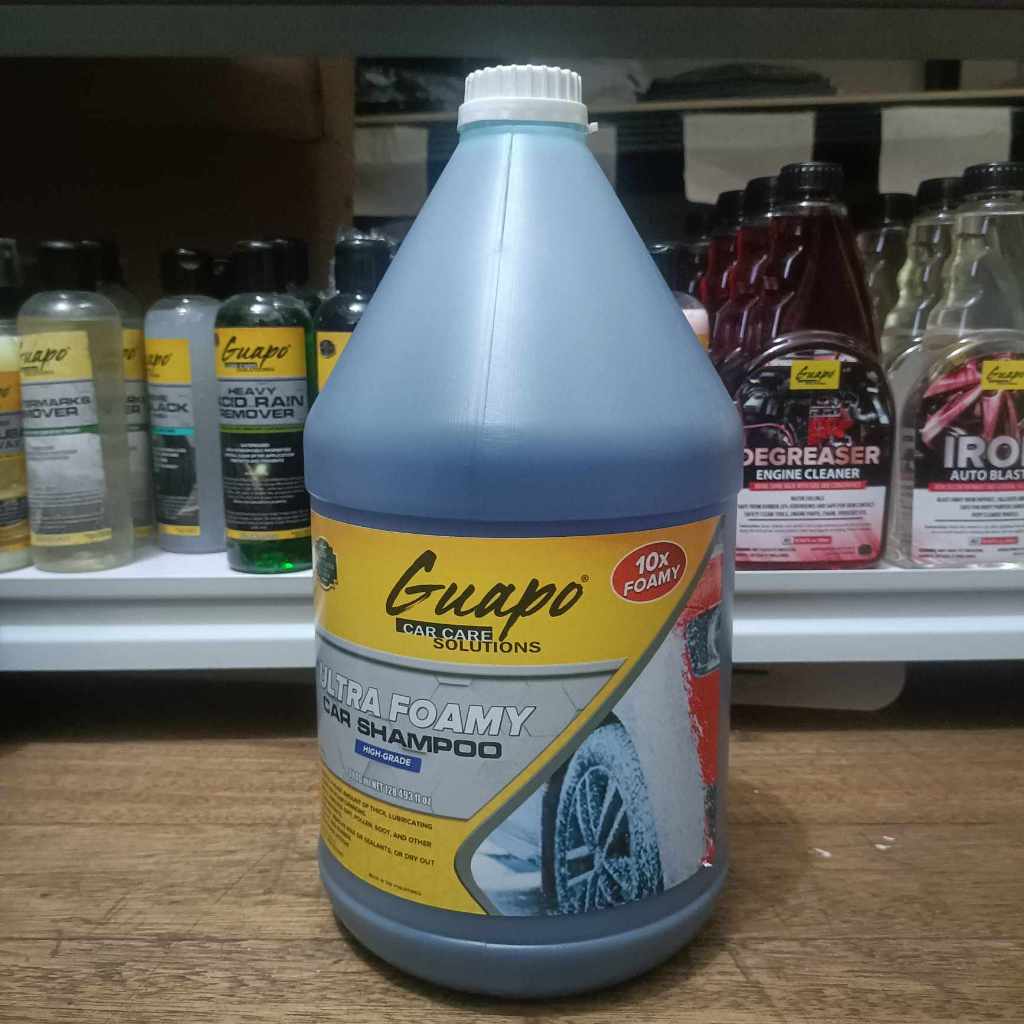 GUAPO CAR CARE SOLUTIONS ULTRA FOAMY CAR SHAMPOO 1 GALLON | Shopee ...