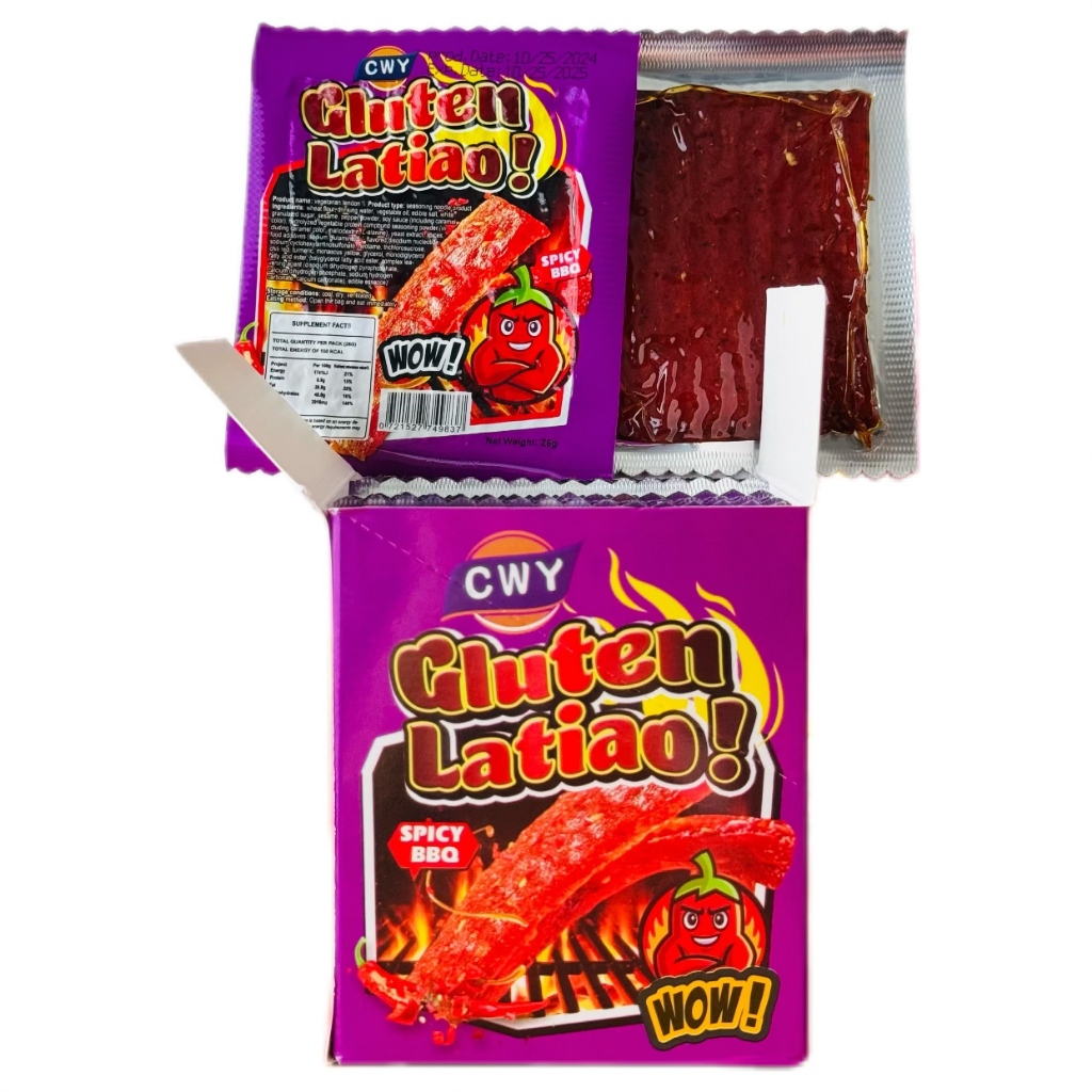 CWY 20pcs/1box Gluten Latiao! Spicy Bbq Chewy, Spicy, Wheat Flour Chili ...