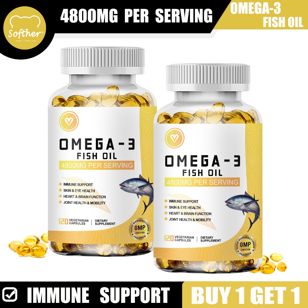 Softher Omega 3 Fish Oil Heart Keep Supplement Skin and Eye Health ...