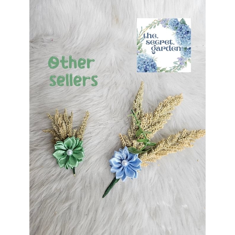 chest corsage with dried flowers rustic boho theme(with pin)for wedding ...