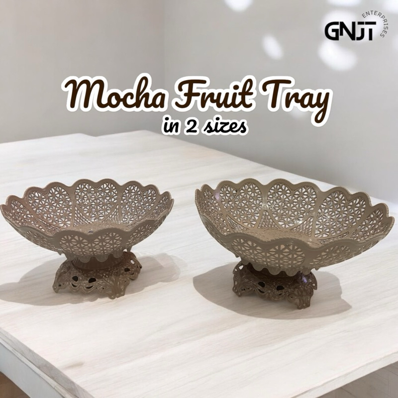 Mocha Fruit Tray in 2 sizes Plastic Fruit Tray Aesthetic | Shopee ...