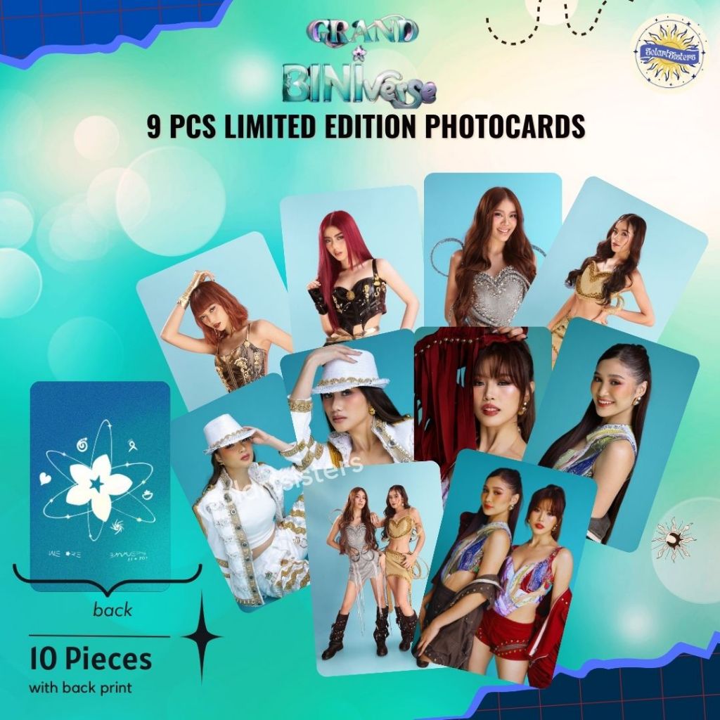 10 pcs Grand Biniverse BINI photocard OT8 unofficial Modess Puregold ...