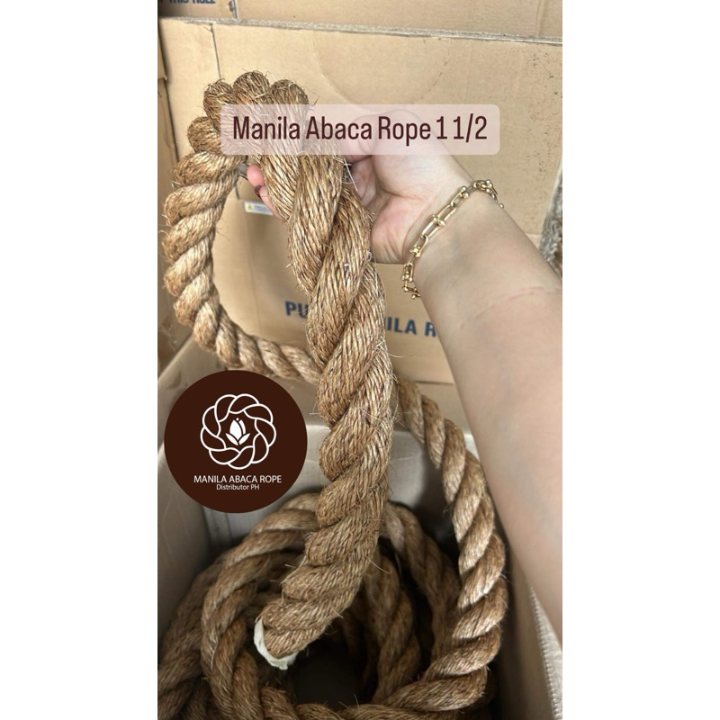 ON Hand Ready to Ship Manila Abaca Rope Distributor Ph 1 1/2”x1meter ...
