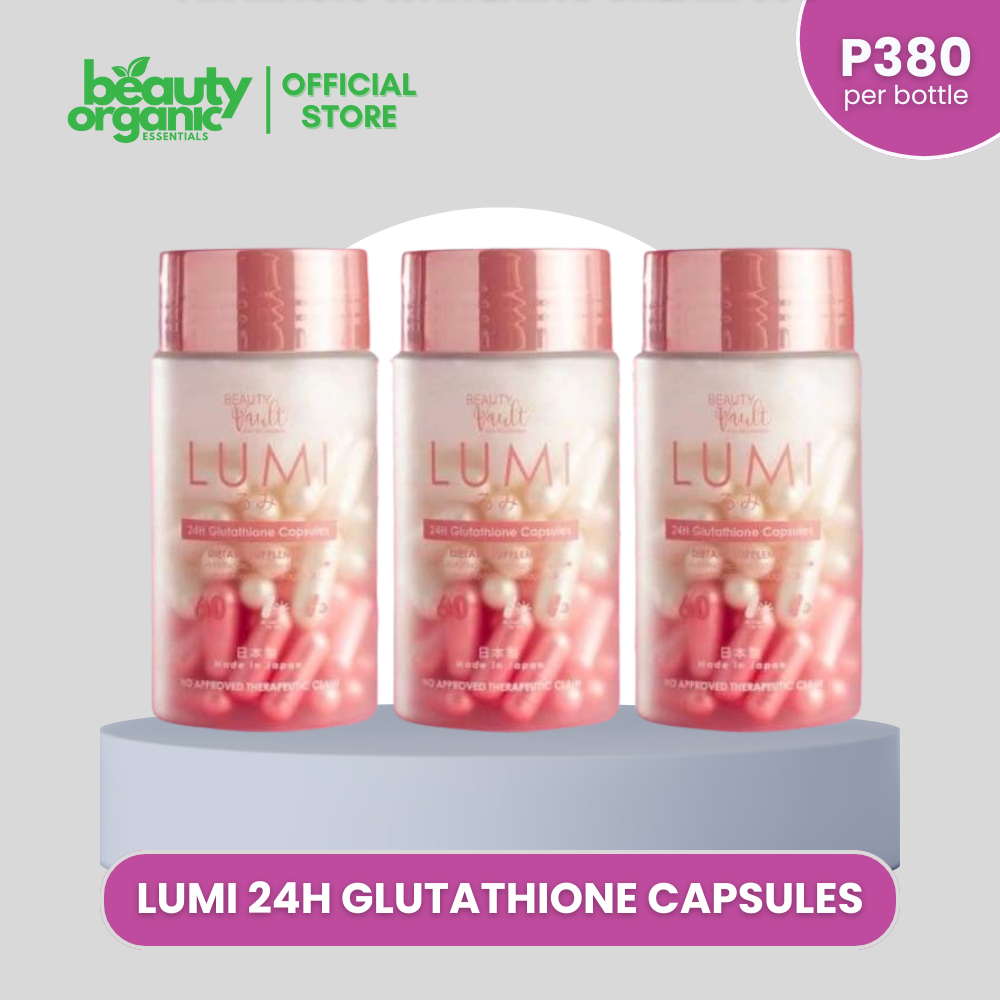 Lumi 24H Glutathione Capsules by Beauty Vault (60 caps) Whitening Anti-aging | Shopee Philippines