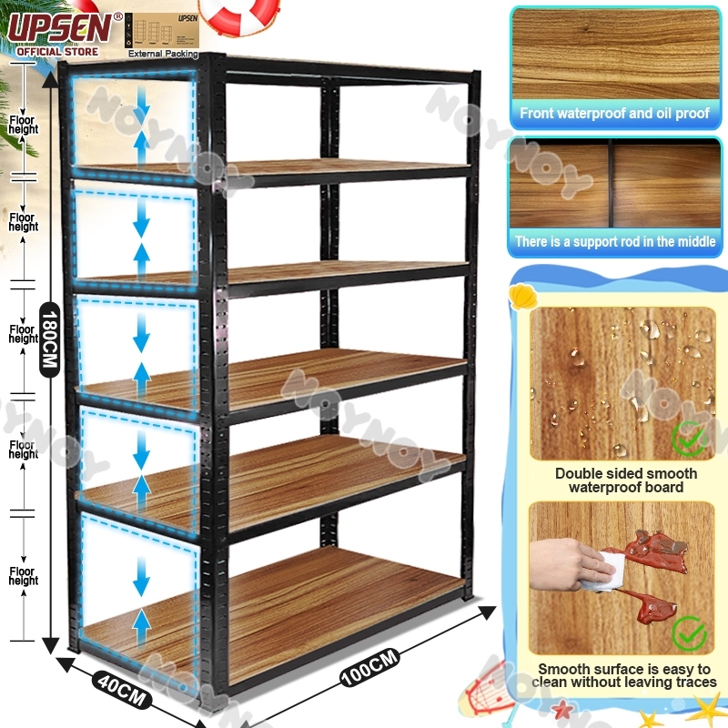 200*200 Full Metal Rack Steel Shelf Rack 6 Layer Stainless Rack Steel ...