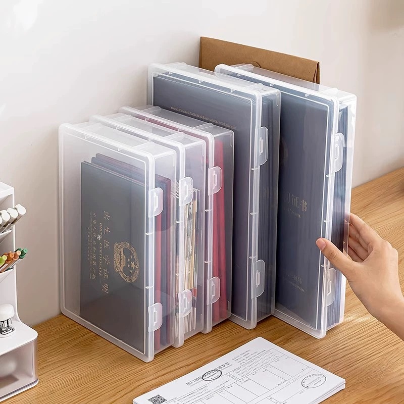 File Organizer Box Flat Rectangle PVC Box File Organizer Paper ...