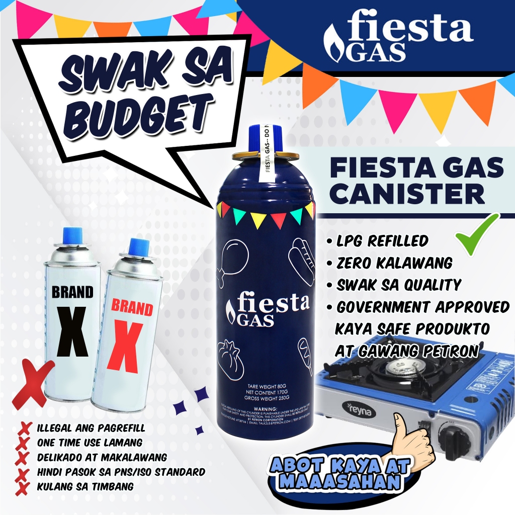 Fiesta Gas Portable Stove Set | Shopee Philippines