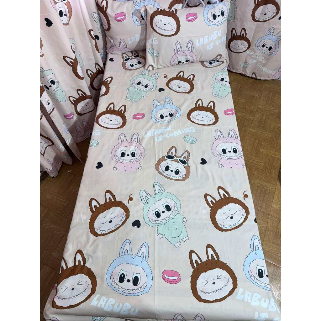 V2 CREAM LABUBU BYVIEL FULLY GARTERIZED PURE CANADIAN COTTON BEDSHEET ...