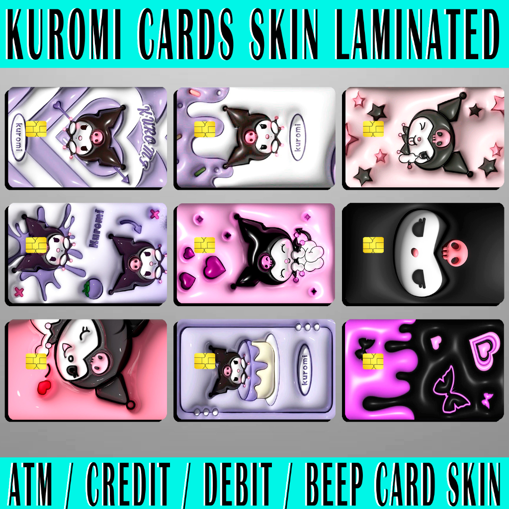 KUROMI CARD SKIN - (SKIN CARD STICKER) ATM/CREDIT/DEBIT/BEEP (SKIN CARD ...