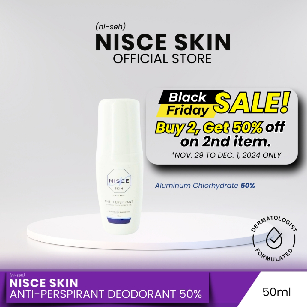 NISCE SKIN Antiperspirant Deodorant 50% 50ml | Shopee Philippines