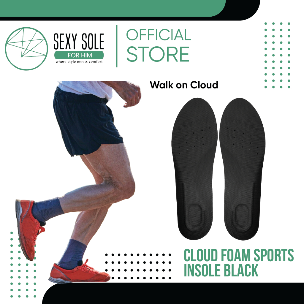 The Sexy Sole Cloud Foam Insole Sports Insoles Memory Foam Arch Support ...