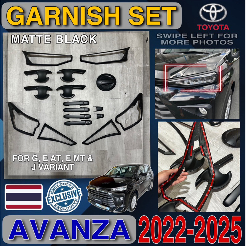 Toyota Avanza 2022-2025 Garnish Set | Shopee Philippines