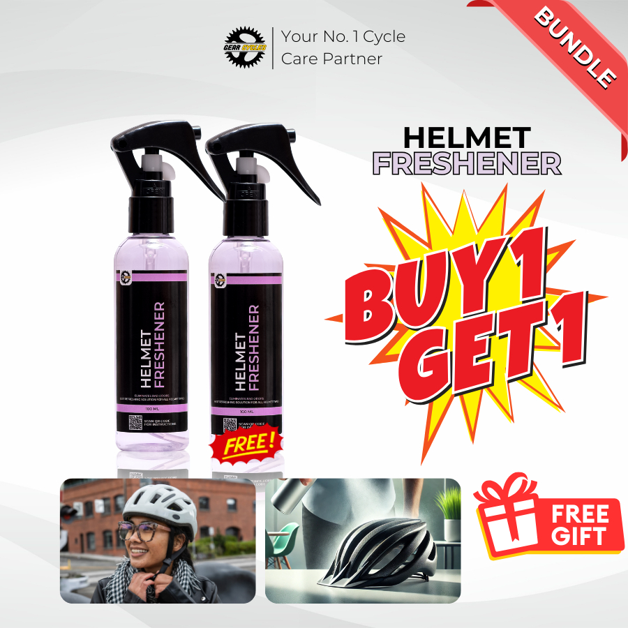(BUY 1 GET 1) Gear Cycles Helmet Freshener Disinfectant Odor Eliminator ...
