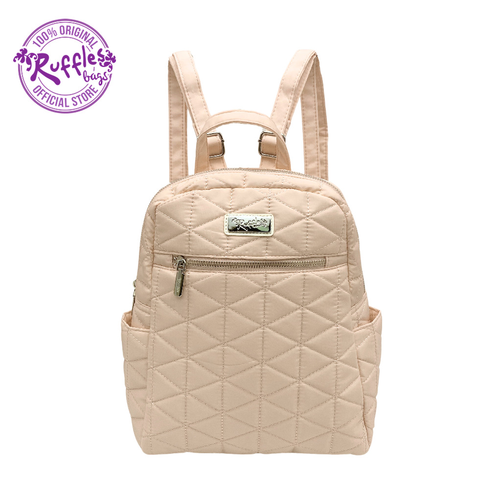 Ruffles Bags Trina 12-Inch Backpack (Black, Khaki, Peach, Purple ...