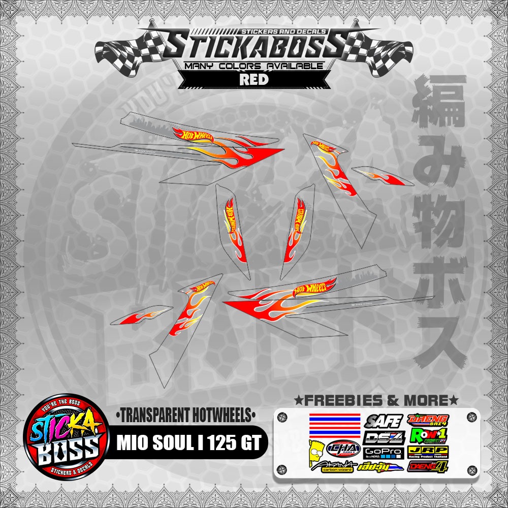 【PREMIUM UV PRINT】TRANSPARENT MIO SOUL I 125 GT DECALS ( TRANSPARENT ...