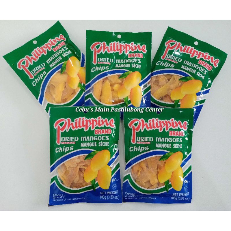 75 per pack ONLY!!! 5 PACKS Philippine Brand "DRIED MANGO CHIPS" - 100grams for only 375 ...