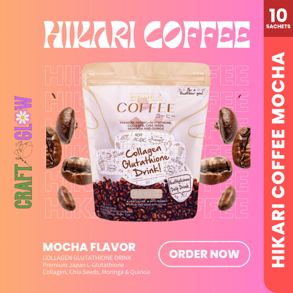 HIKARI Coffee Collagen Glutathione Drink Mocha Flavor | Shopee Philippines