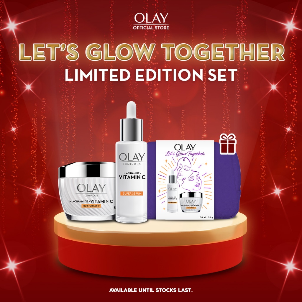 [LIMITED TIME ONLY] Olay Luminous Vitamin C Brightening Cream 50g and Serum 30g Bundle | Shopee ...
