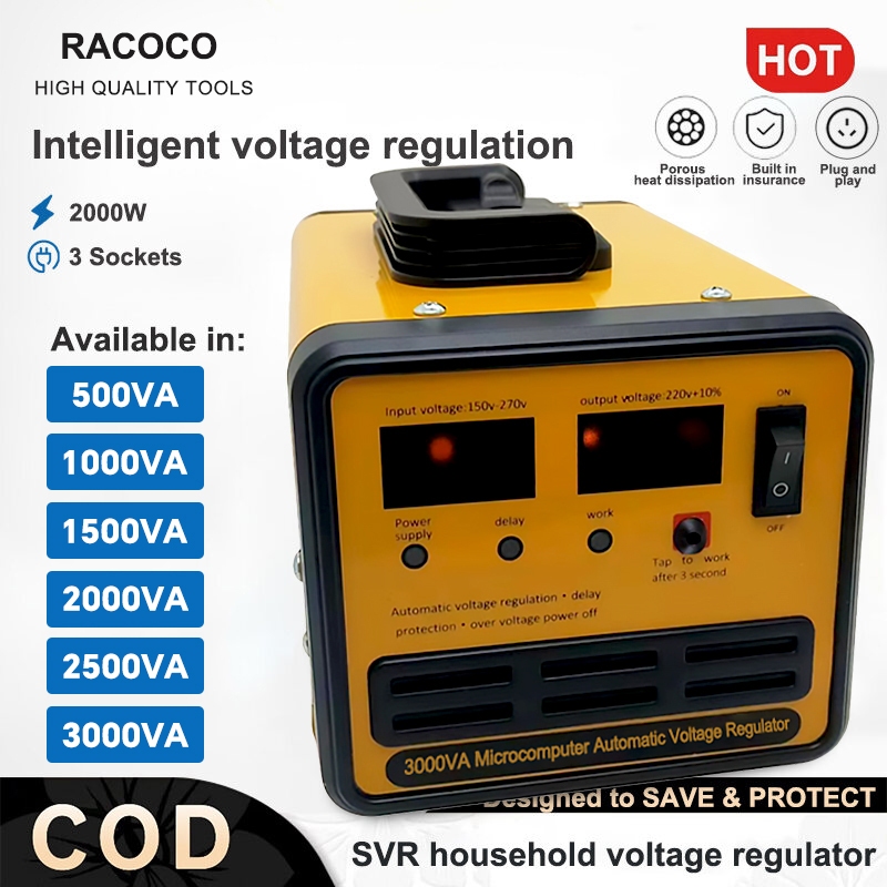 AVR Automatic Voltage Regulator 3000watts SVR-3000VA Servo Type AVR ...