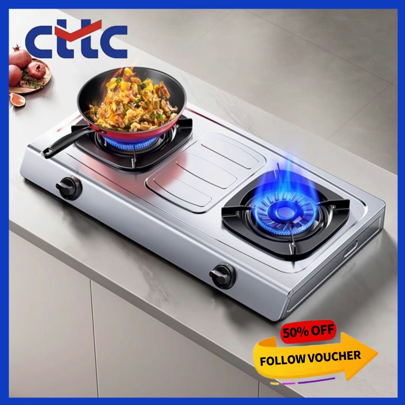 CTTC new gas stove double burner burner gas stove standard gas stove ...