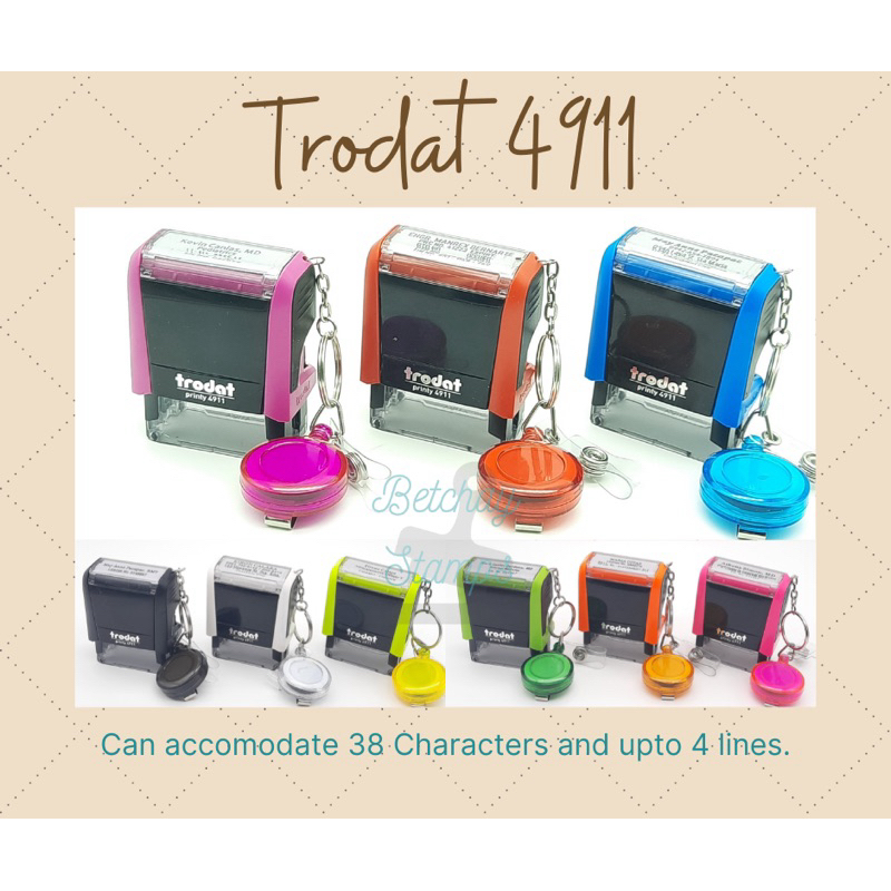 BETCHAY STAMP!! Trodat 4911. | Shopee Philippines