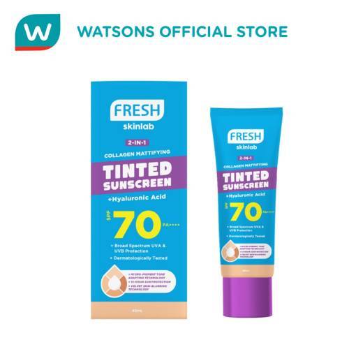 FRESH Skinlab 2 in 1 Collagen Mattifying Tinted Sunscreen SPF 70 40ml ...