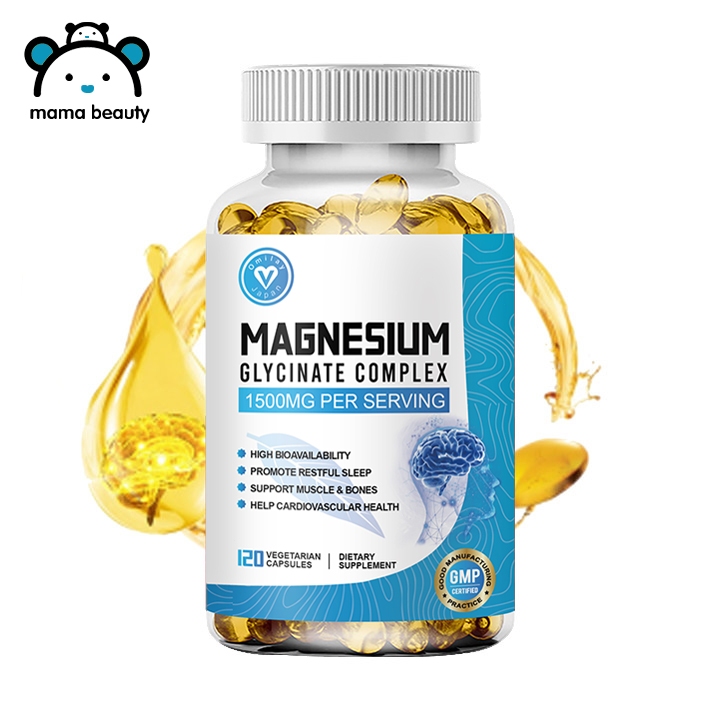 Mama Beauty Magnesium Glycinate Capsules Improve Sleep Support Nervous ...