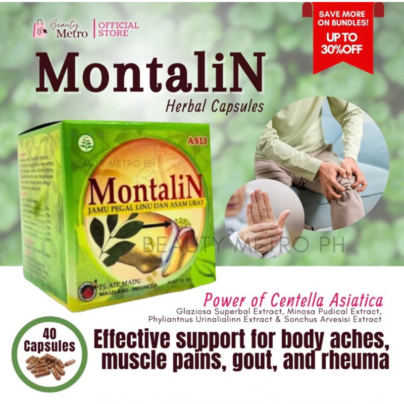 Montalin Capsule 10 sachets (40 capsules) | Shopee Philippines