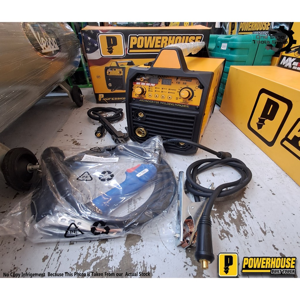 POWERHOUSE USA 300A 3 IN 1 MIG / MAG / MMA Gas / Gasless Function w ...