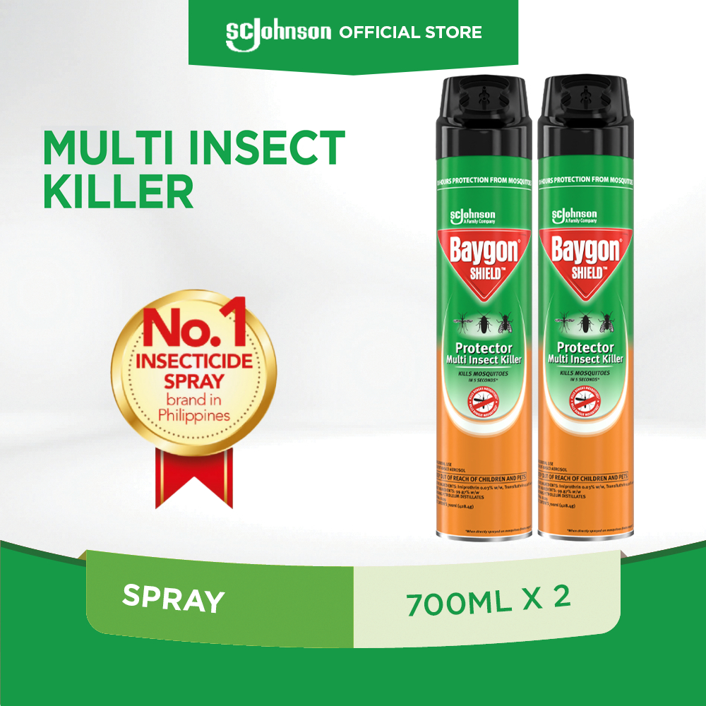 Baygon Shield Protector Multi Insect Killer 700ml (BUNDLE OF 2 ...