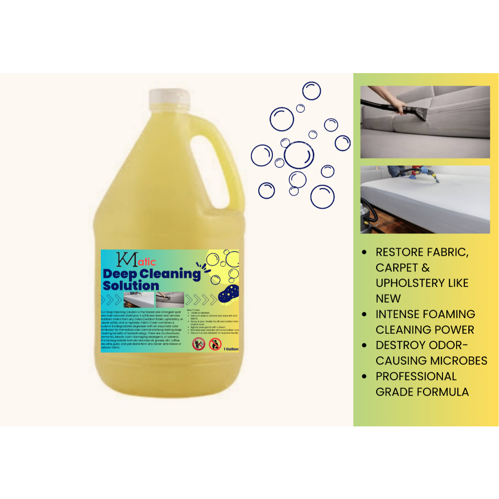 KMATIC Deep Cleaning Solution -Professional Grade - For Sofa Bed Carpet ...